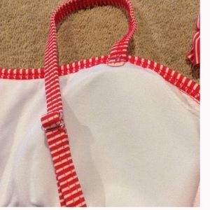 2Chillies | Swim | Redwhite Striped Bikini Set | Poshmark